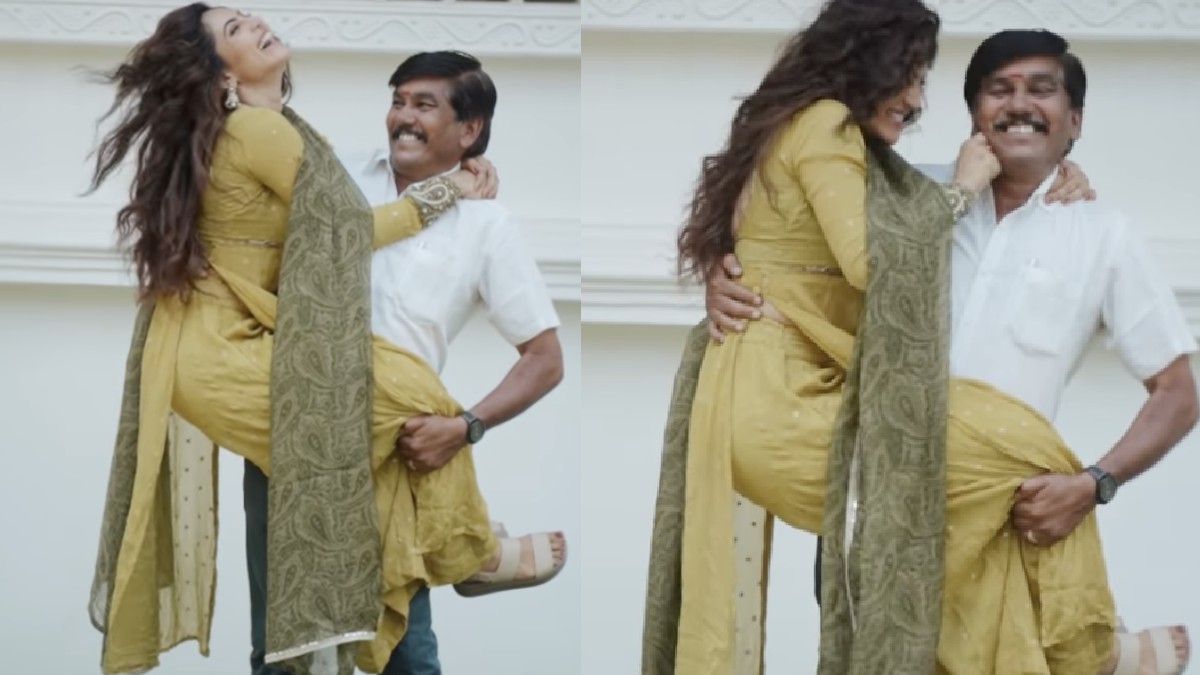 எந்த வயசா இருந்தா என்ன?.. அப்பா இடுப்புல ஏறி உட்கார்ந்த அதுல்யா ரவி ...