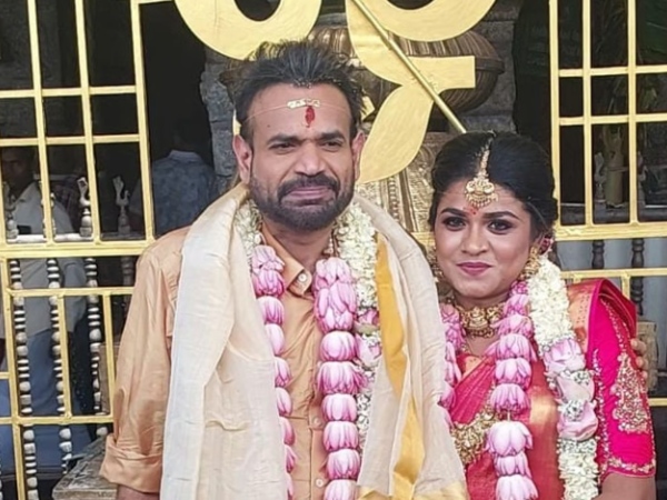 அண்ணன் தாலி எடுத்து கொடுக்க.. இந்துவை கரம்பிடித்தார் நடிகர் பிரேம்ஜி! | premji and Indhu ...