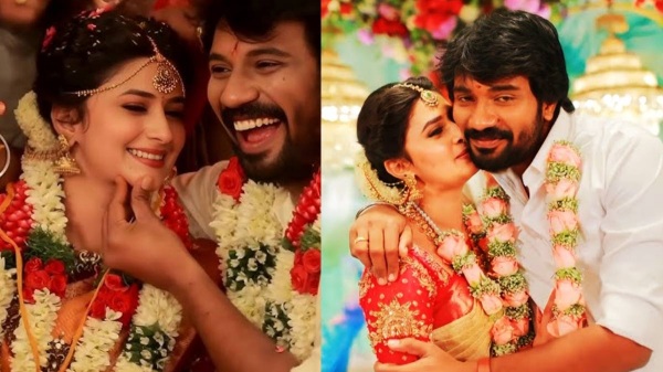 கைகள் கோர்த்து.. நெற்றியில் முத்தமிட்டு.. சிறப்பாக நடந்த வெற்றி வசந்த் ...