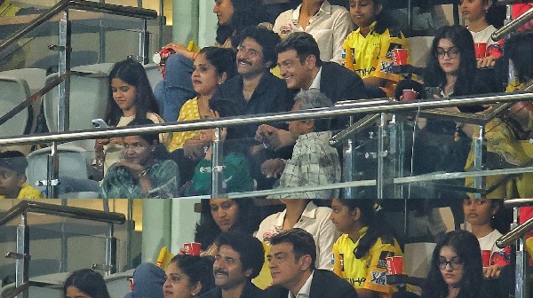 Ajith Kumar: தல தோனிக்காக வந்த தல அஜித்.. உடன் இருக்கும் நம்ம SK ...