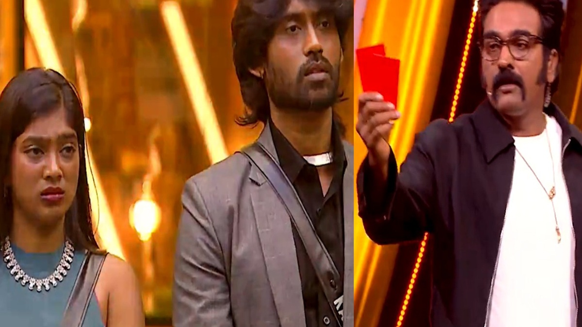Bigg Boss Tamil 9 - விஜே பார்வதி, கம்ருதீனுக்கு ரெட் கார்டு.. பொடனிலேயே போட்டு அனுப்பிய விஜய் ...