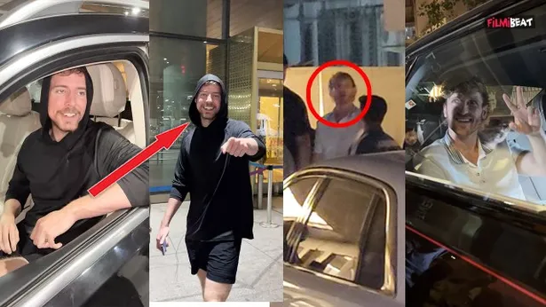 Logan Paul and Biggest Youtuber of the world Mr Beast arrive India ...