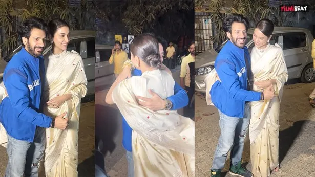 Bigg Boss 18 Winner Karanveer Mehra Tightly Hugs and Greets Binodiini Film Actress Rukmini ...